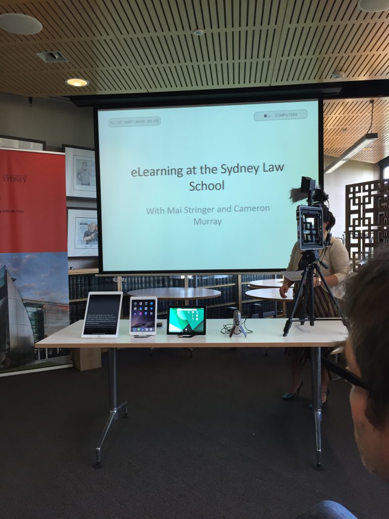 Successful Law eLearning showcase – Teaching@Sydney