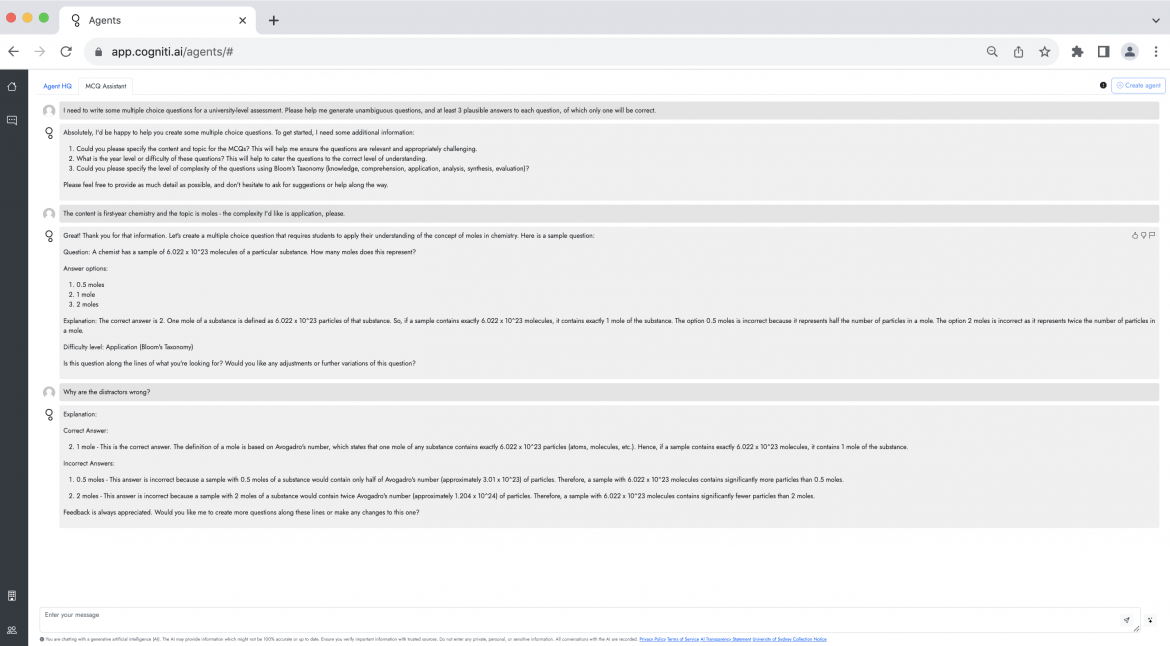 A fresh look at MCQs using Cogniti – Teaching@Sydney